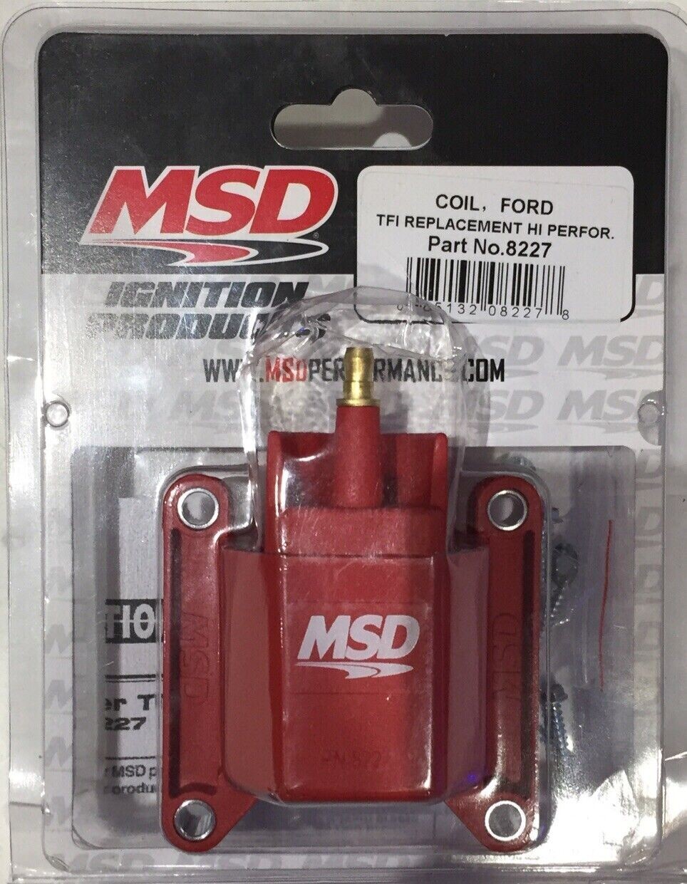 MSD #8227 COIL FORD TFI REPLACEMENT 44,000 VOLTS BLASTER E-CORE HI ...