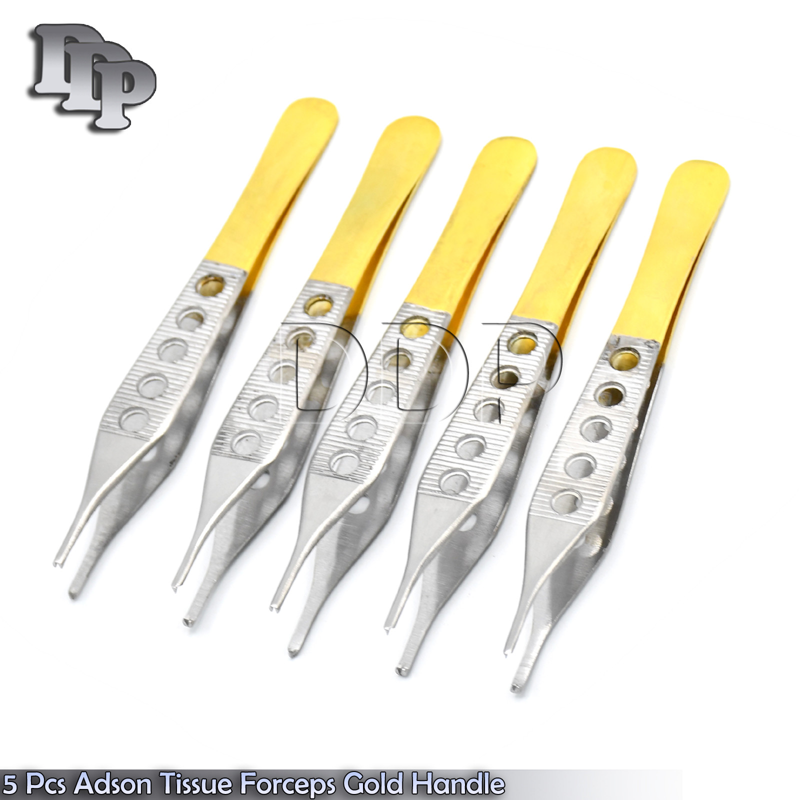 Ash Dental Forceps 5-Pack Adson Fine Tissue Forceps With Fenestrated ...