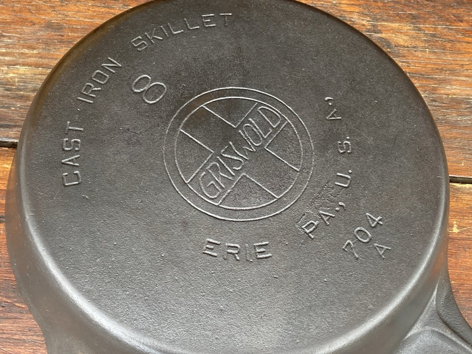Griswold Cast Iron #8 Smooth Bottom Slant EPU Log Skillet | eBay
