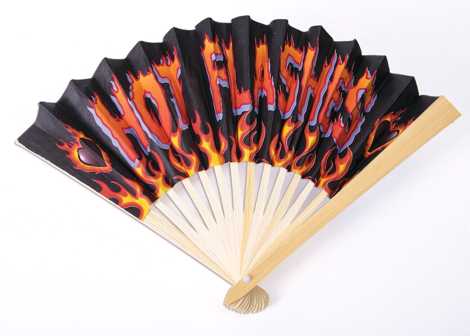 HOT FLASH FAN Over The Hill Old Joke Prop Prank Funny Flashes Menopause ...