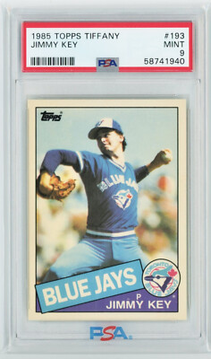 JIMMY KEY rookie 1985 Topps Tiffany PSA 9 Mint RC (940) | eBay