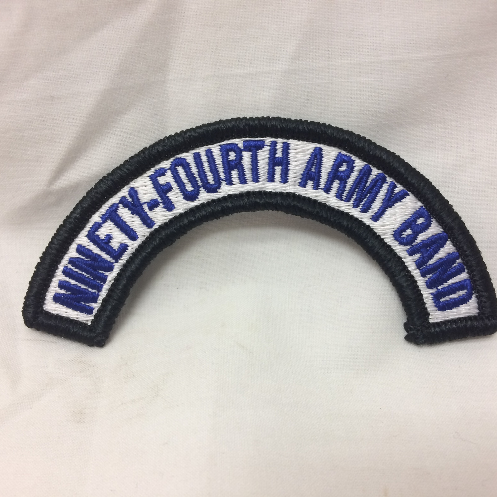 Vintage Military Patch 94th Army Band Arc Tab Black Border Variant | eBay
