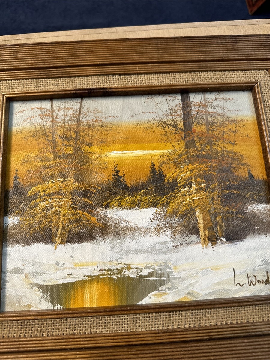Antique Oil Painting Wood Panel L Antique Oil Painting On Wood Panel