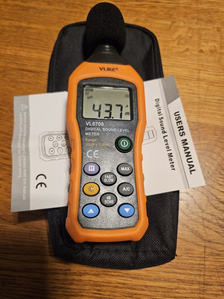 LCD Digital Audio Decibel Meter Sound Level Meter Noise Level Meter ...