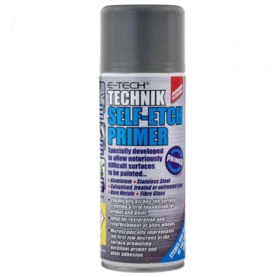 E-Tech Technik Self Etch Primer Spray Paint for Metal Alloy Wheels ...