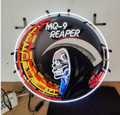 Custom Reaper Neon Light Sign 24x24 BeerBar Pub Cave Wall Decor With HD ...