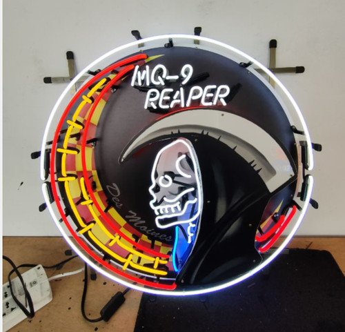 Custom Reaper Neon Light Sign 24x24 BeerBar Pub Cave Wall Decor With HD ...