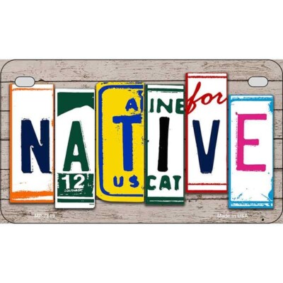 Native Plate Art Novelty Metal Motorcycle Plate | eBay