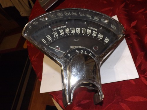 1955 55 1956 56 CHEVROLET CHEVY INSTRUMENT 56 GAUGE CLUSTER BEZEL ...