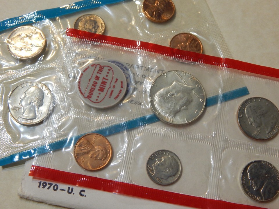 U.S. Mint Set 1970 Uncirculated Coin P&D (10 Coins) FREE SHIPPING | eBay