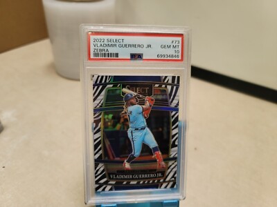 2022 Select Vladimir Guerrero Jr Zebra 73 PSA 10 | eBay