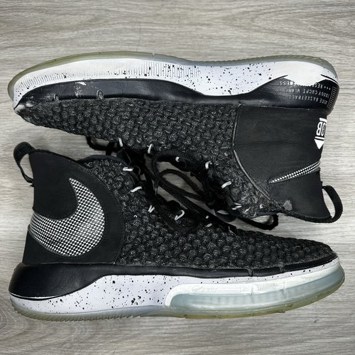 Nike Alphadunk Basketball Shoe BQ5401-001 Size 10.5 Carbon Fiber Oreo ...
