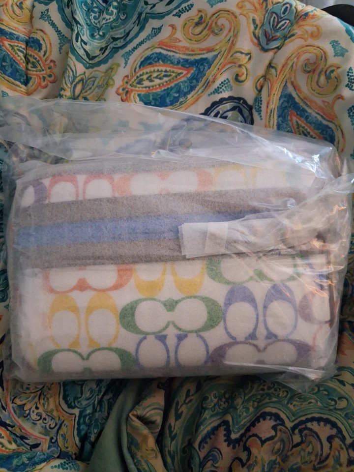 Brand New Authentic Coach Signature Rainbow Graham Crossbody ...