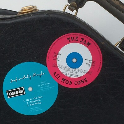 Record label vinyl stickers. 99mm. Beatles, punk, Rock, etc etc 1960s ...