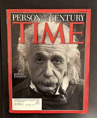 1999 December 31sr TIME Magazine Albert Einstein Person Of The Century ...
