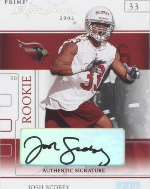 2002 Playoff Prime Signatures - Rookie Josh Scobey #81 Authentic ...