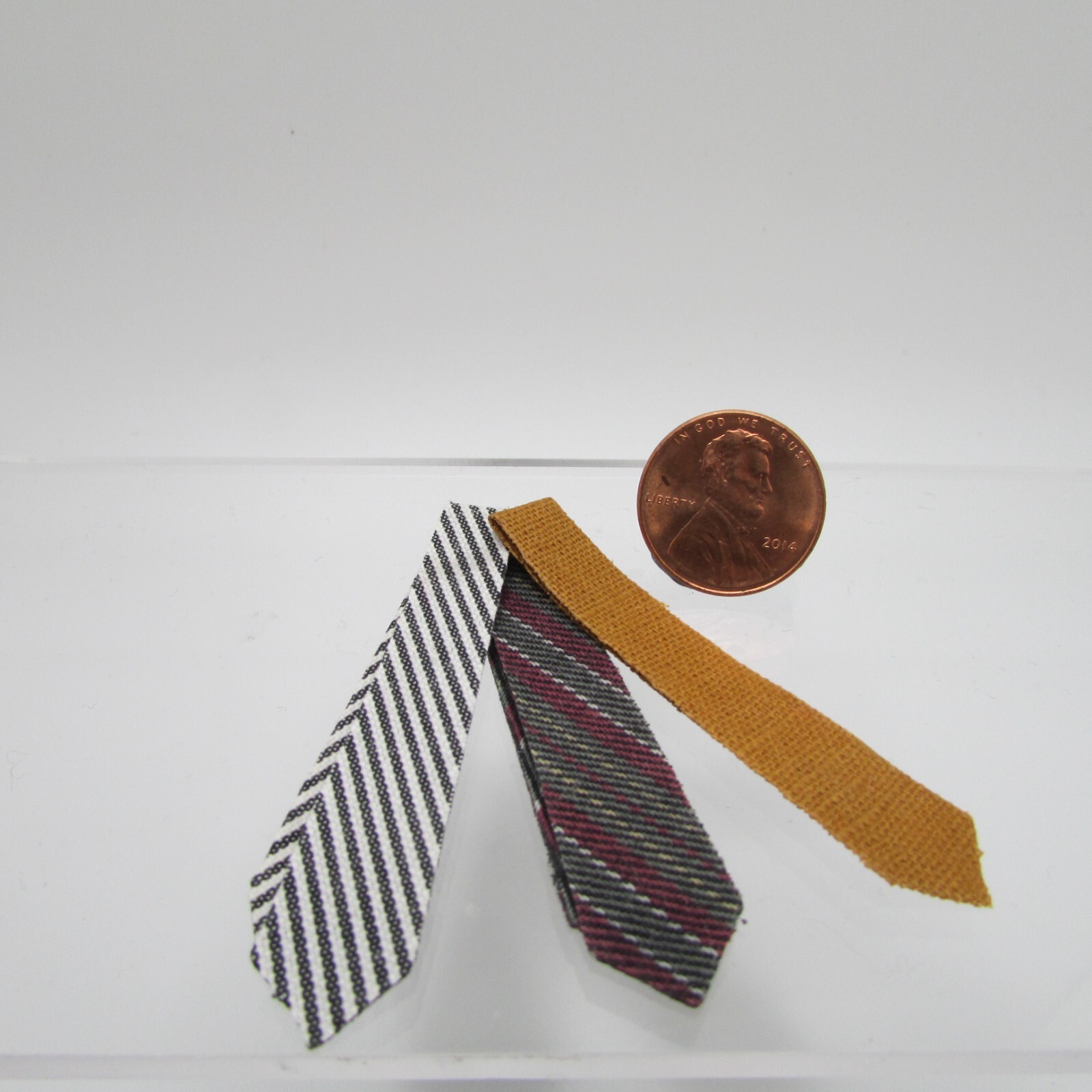 Dollhouse Miniature Fabric Ties Set of 3 for Men IM65676 | eBay