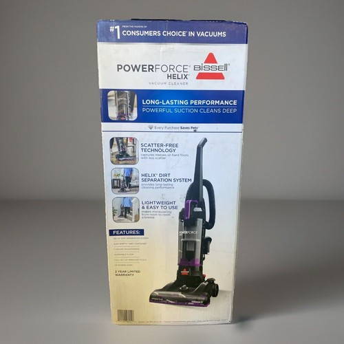BISSELL 3313U PowerForce Helix Bagless Upright Vacuum, Purple | eBay