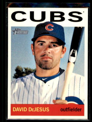 2013 Topps Heritage David DeJesus #145 Chicago Cubs | eBay