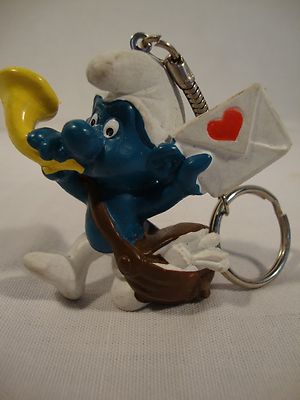 Payo Schleich Blue Smurf Toy Figurine Love Letter Message 2" Tall Mini ...