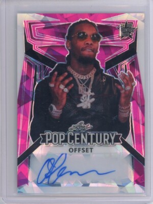2023 Leaf Pop Century Offset Pro Set Raps SP #4/6 Pink Auto Autograph ...