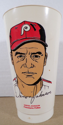 Deron Johnson Phillies 7-11 1970s Vintage Cup 102424DMT3 | eBay