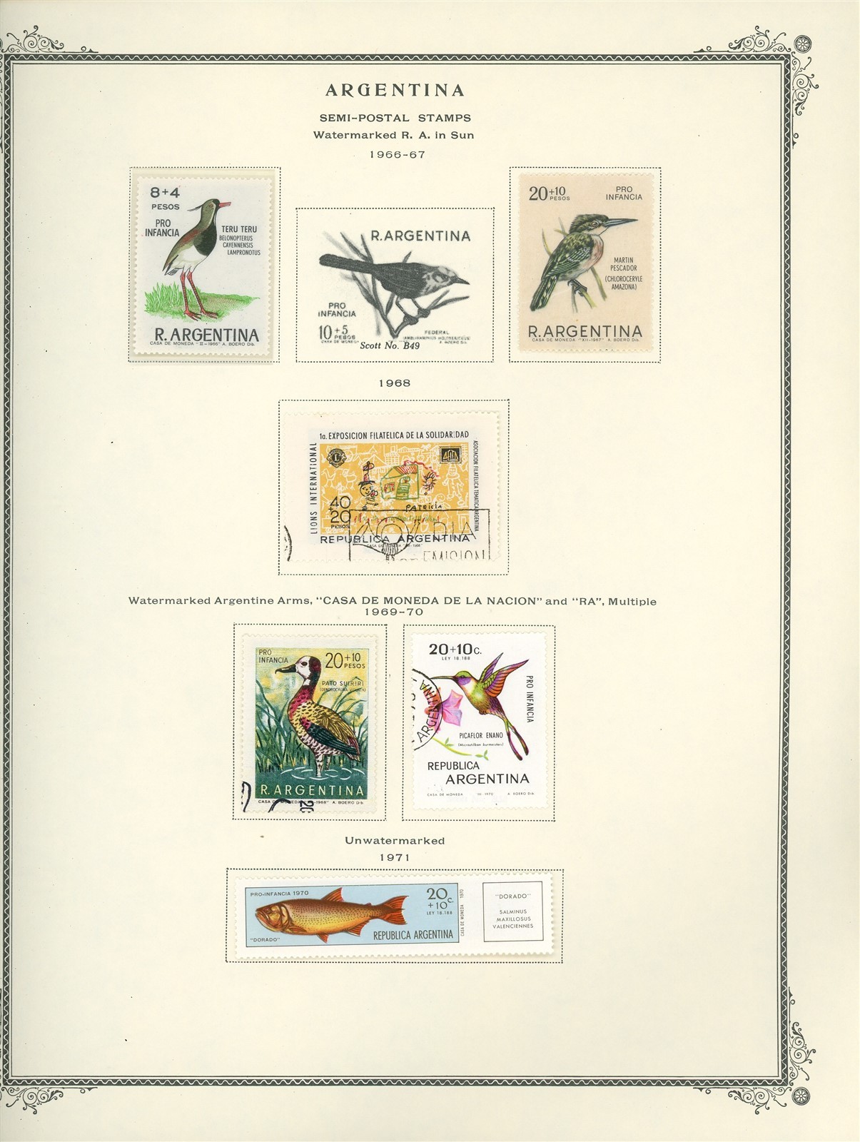 ARGENTINA Scott Specialty Album Page Lot #78 - SEE SCAN - $$$ | eBay