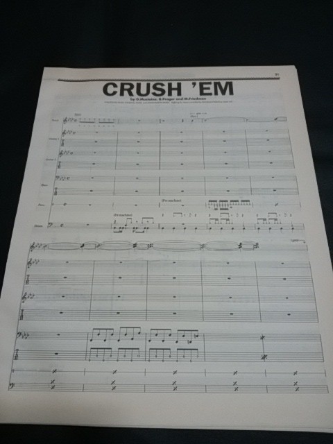Young Guitar Band Score Cropping Megadeth Megadeth Crush Em 10Ca Ccc23 ...