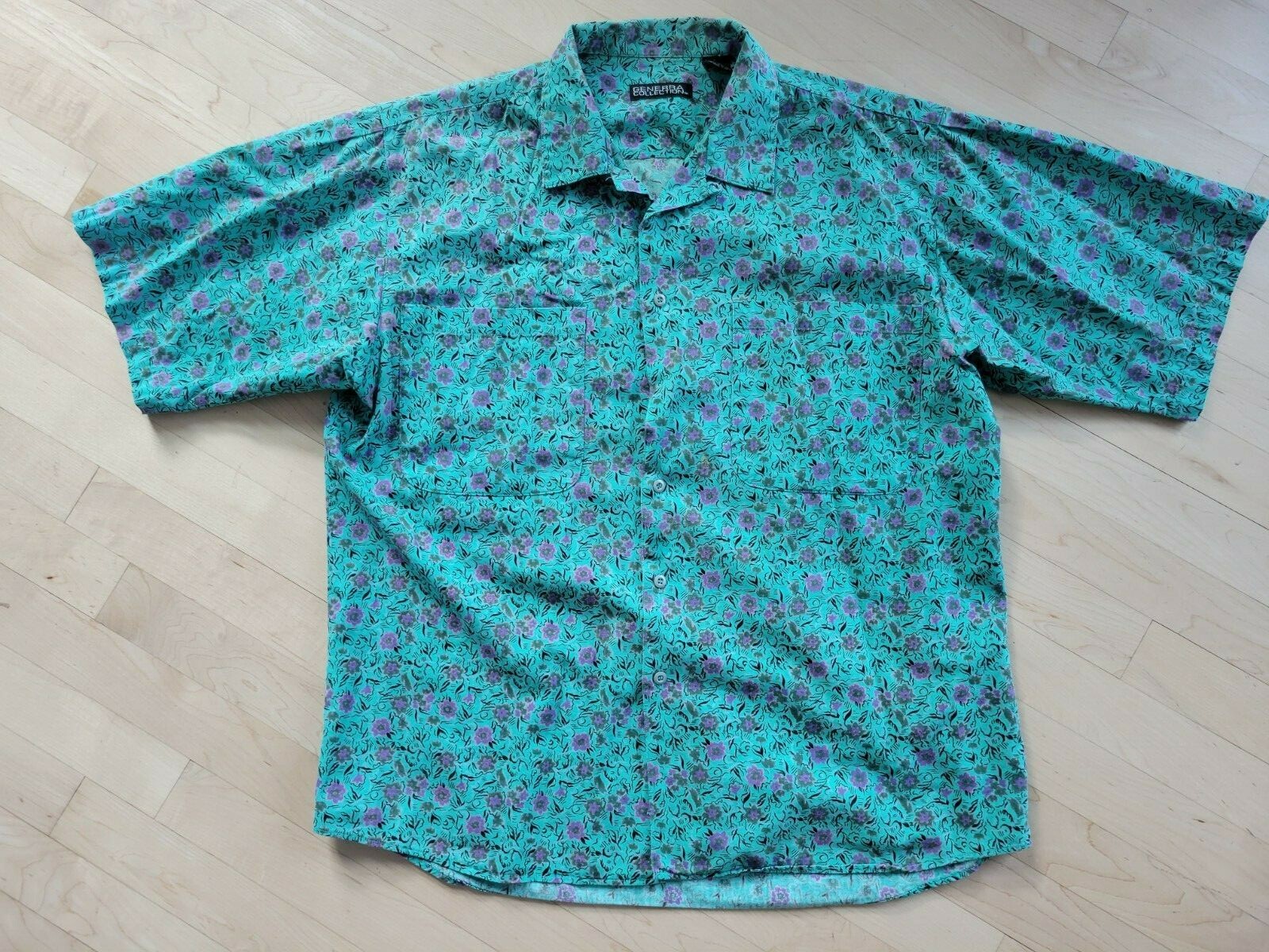 Super RARE mid 1980s GENERRA COLLECTION Neon Floral P… - Gem