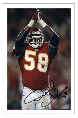 DERRICK THOMAS SIGNED PHOTO PRINT AUTOGRAPH NFL FOOTBALL KANSAS CITY ...