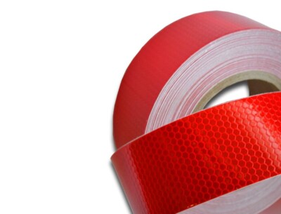 Rouge Réfléchissant Bande Autocollant Vinyle ECE104 Camion Remorque Bus ...