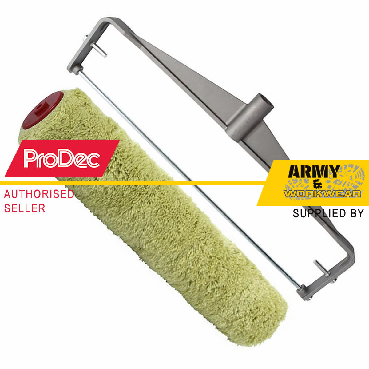 ProDec 15" Roller Paint Sleeves + Metal Double Arm Frame +Extension Pole/HD Tray | eBay