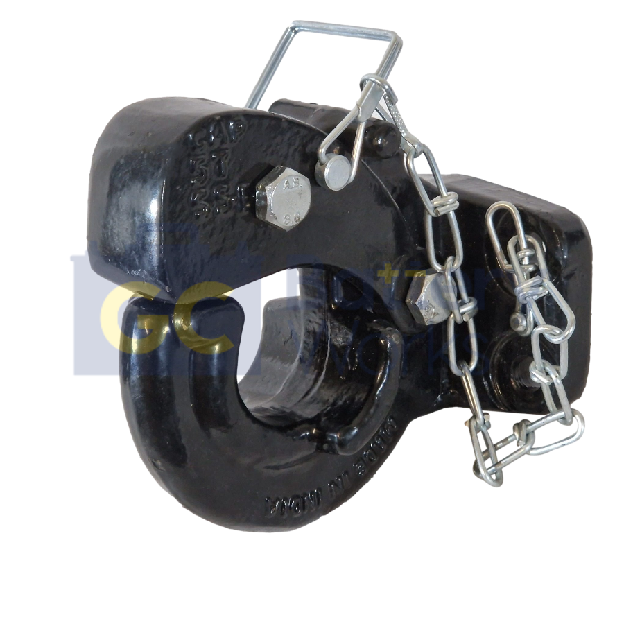 Tow Hitch Pintle Mount NATO Trailer Coupling 5000KG Heavy Duty Towing ...