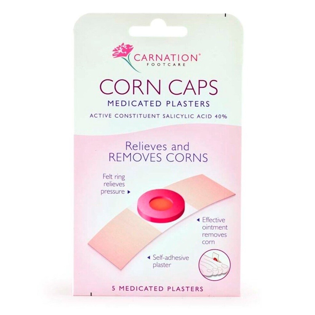 2 's Carnation Corn Caps Medicated Footcare Plasters for sale online | eBay