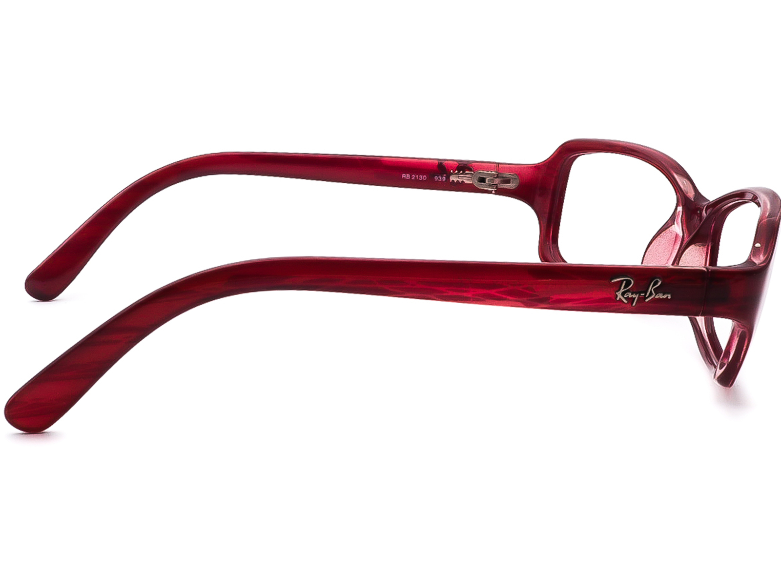 Ray Ban Sunglasses FRAME ONLY RB 2130 939 Burgundy Full Rim Italy 53 ...