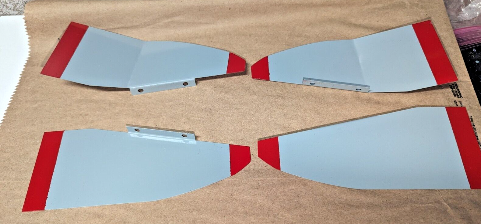 SET OF 4 RARE REMAKES OF THE A.C. GILBERT ERECTOR ZEPPELIN FINS | eBay