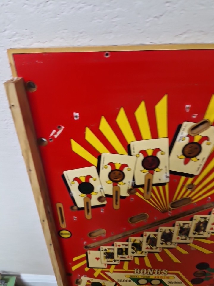 Gottlieb ROYAL FLUSH DELUXE PINBALL MACHINE PLAYFIELD - USED | eBay