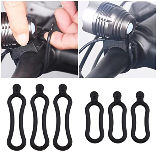 12PCS Bicycle Silicone Fixing Straps Bands for Fastening Bike Light | eBay