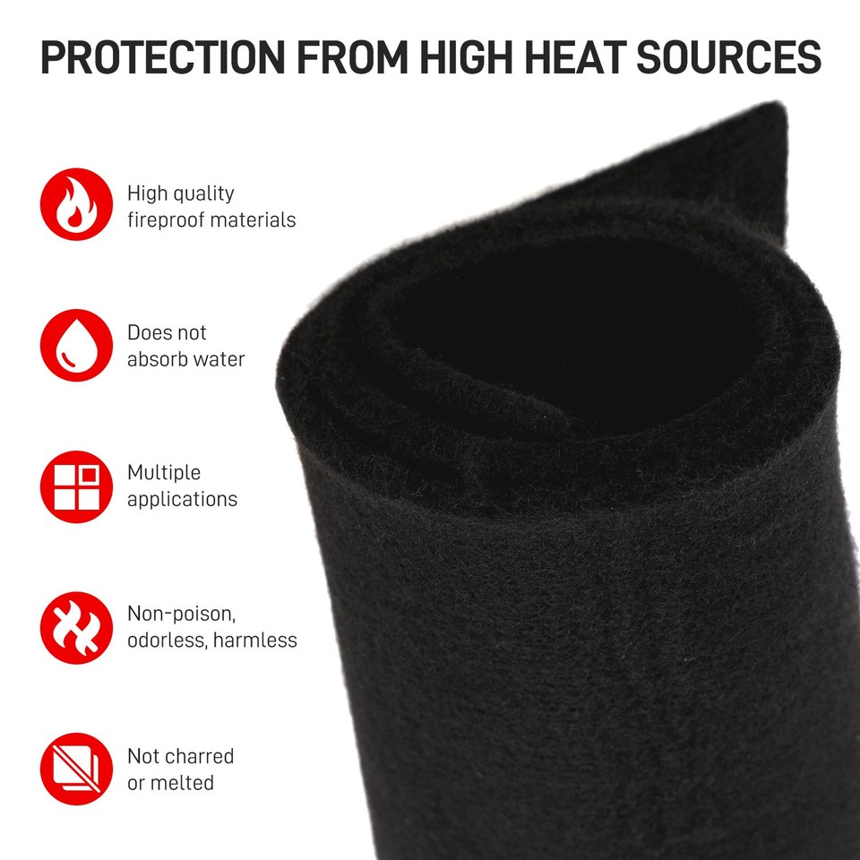 39X39 inch Fire Pit Mat for Under Fire Pit Grill Mat BBQ Camping Easy ...