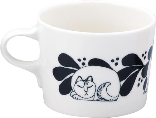 Lisa Larson LL162-11 Sketch Cats Sketch Cat Sticker Mug Approx. 10.1 fl ...