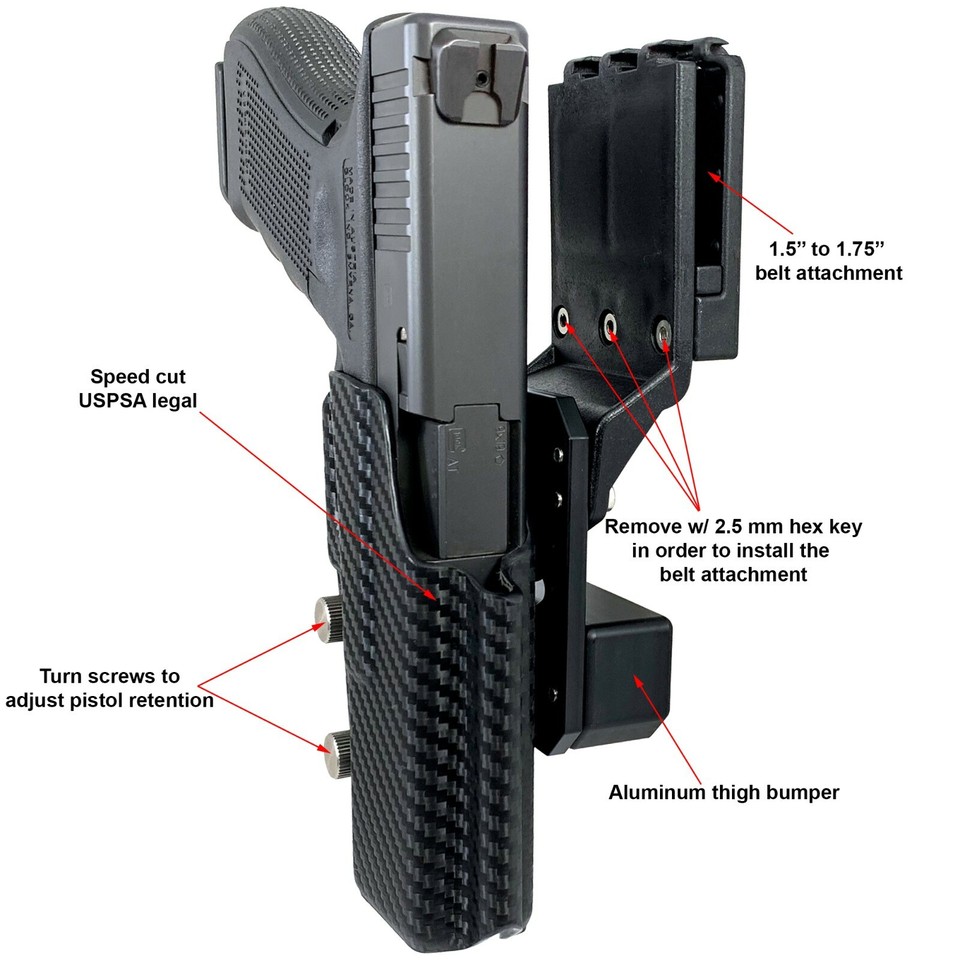 3-Gun, IPSC, USPSA Competition Rig - Belt, Holsters, Magazine Pouches 6 ...