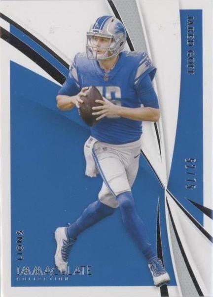 2021 Panini Immaculate Collection - #23 Jared Goff /75 for sale online ...