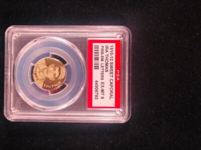 IRA THOMAS 1910-12 SWEET CAPORAL PINS BASEBALL SMALL LETTERS #137 EX-MT ...