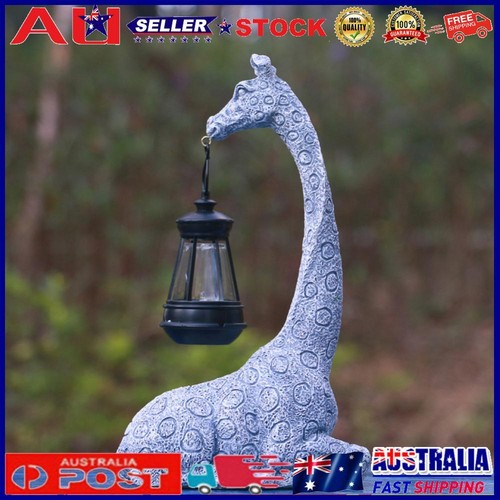 Solar Animal Statue Light Resin Creative for Home Patio Yard Lawn ...