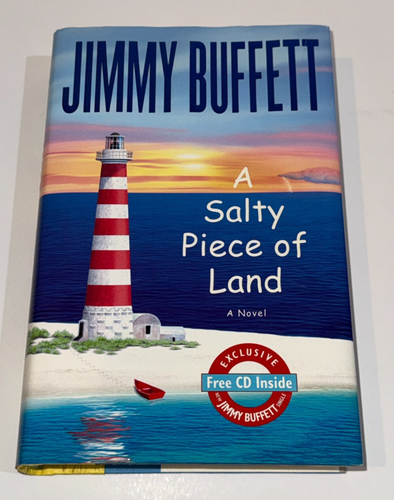Jimmy Buffett A Salty Piece Of Land Hardcover Book 2004 First Ed. w ...
