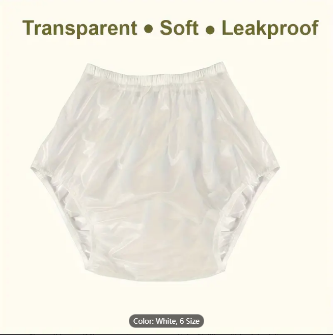 Plastic Pants for Adult Diapers Incontinence Cloth Diaper Cover Rubber ...