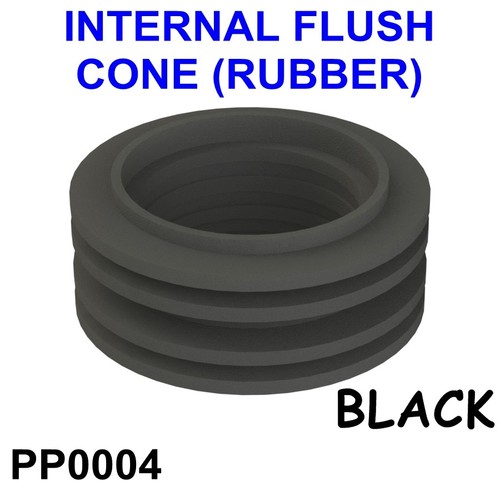 INTERNAL FLUSH CONE (BLACK) RUBBER SEALING WASHER for FLUSH PIPE TO PAN ...