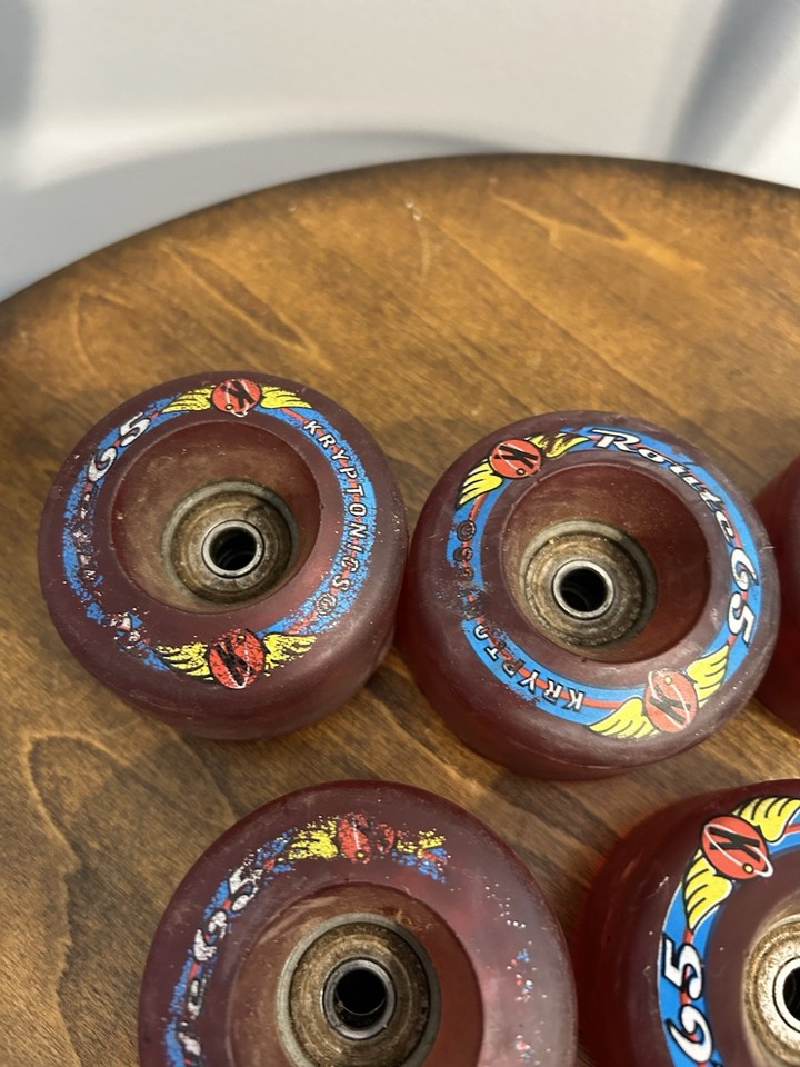 Kryptonics Route 65 skateboard roller skate outdoor wheels Red 8 pack ...