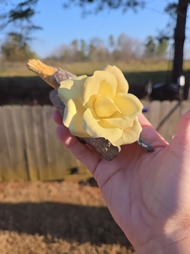 Vintage BOEHM 200-55 Yellow Rose Bone Porcelain Figurine Made in ...