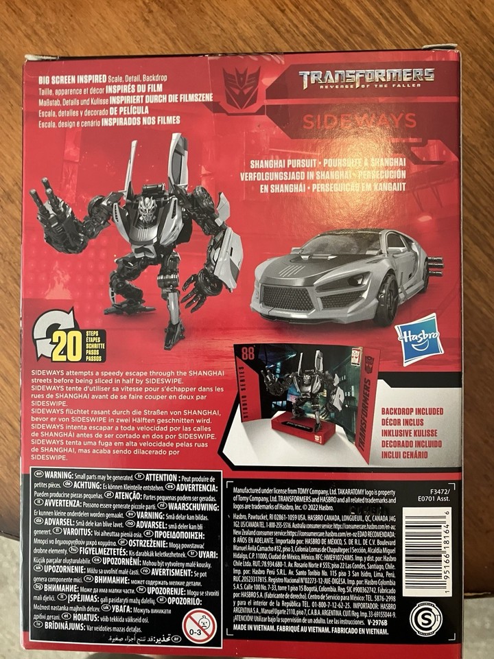 Transformers Studio Series SS88 ROTF Deluxe Class Sideways Decepticon ...